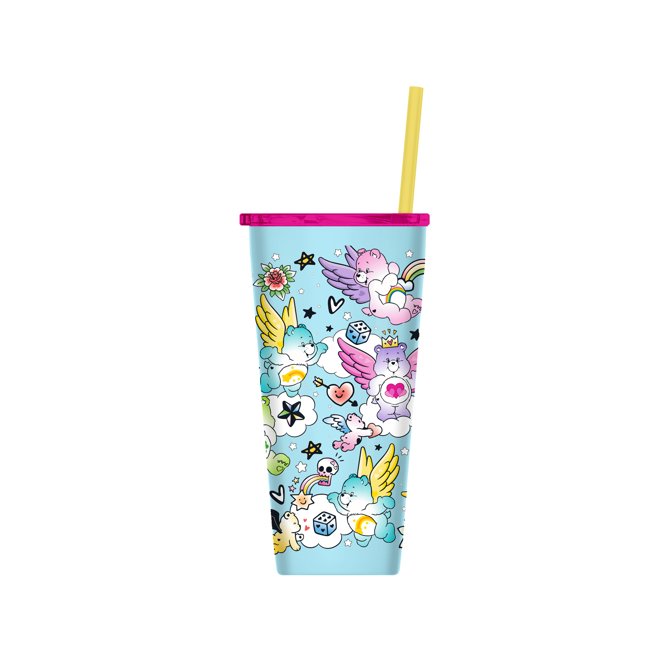 Care Bears 22oz Double Walled Stainless Steel Tumbler | Rainbow Cloudz