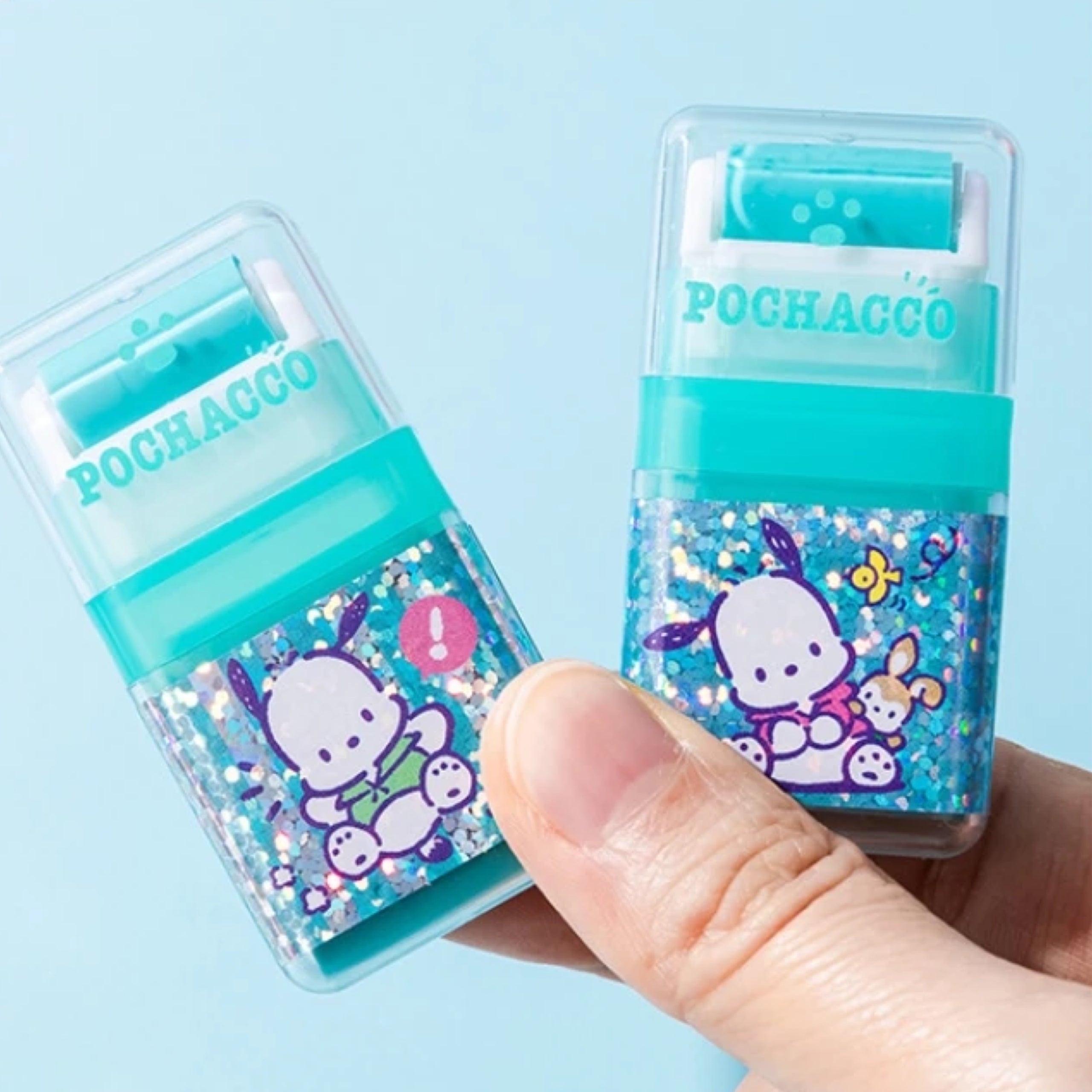 Pochacco glitter Roller Eraser | Rainbow Cloudz