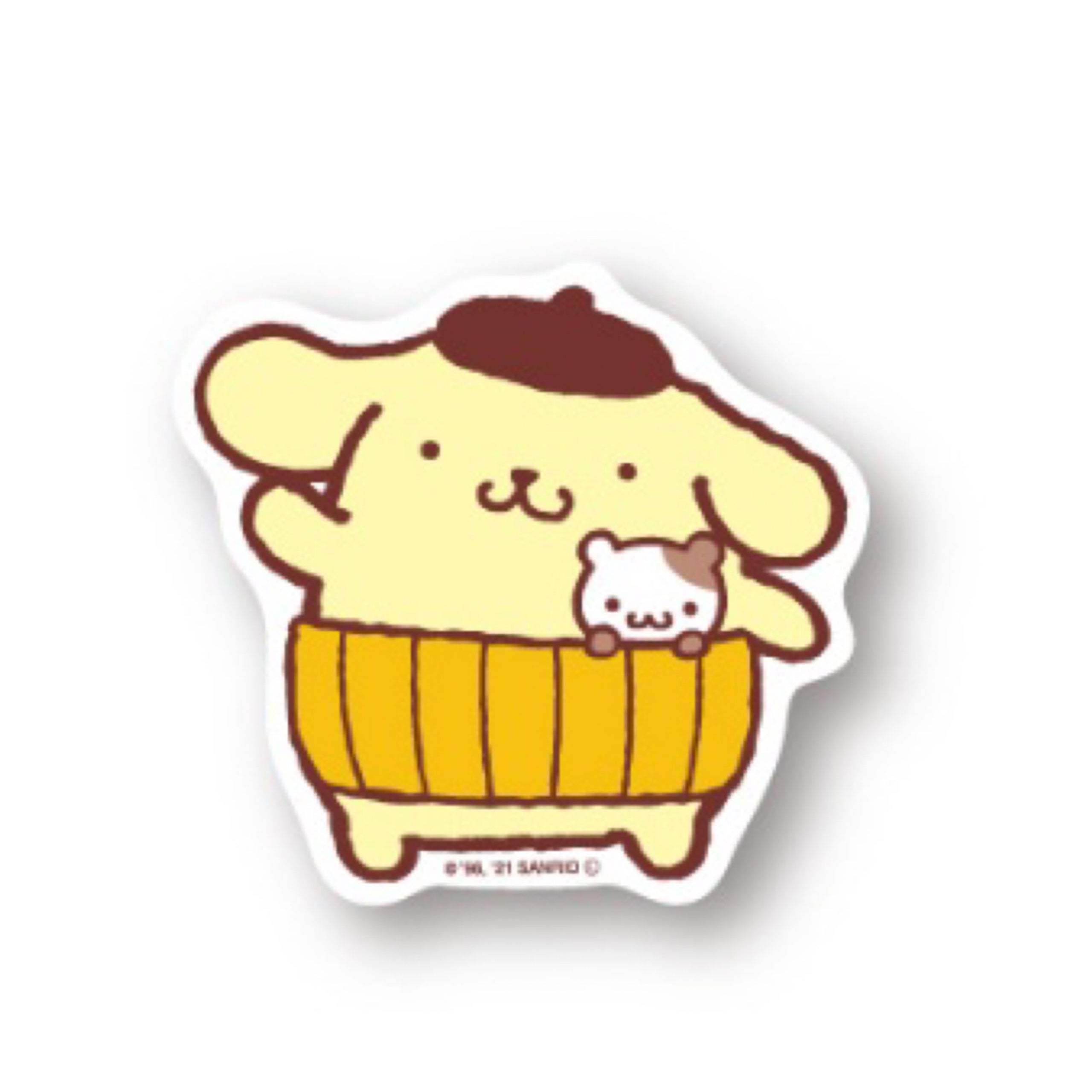 General Sticker Pompompurin Waving Hello | Rainbow Cloudz