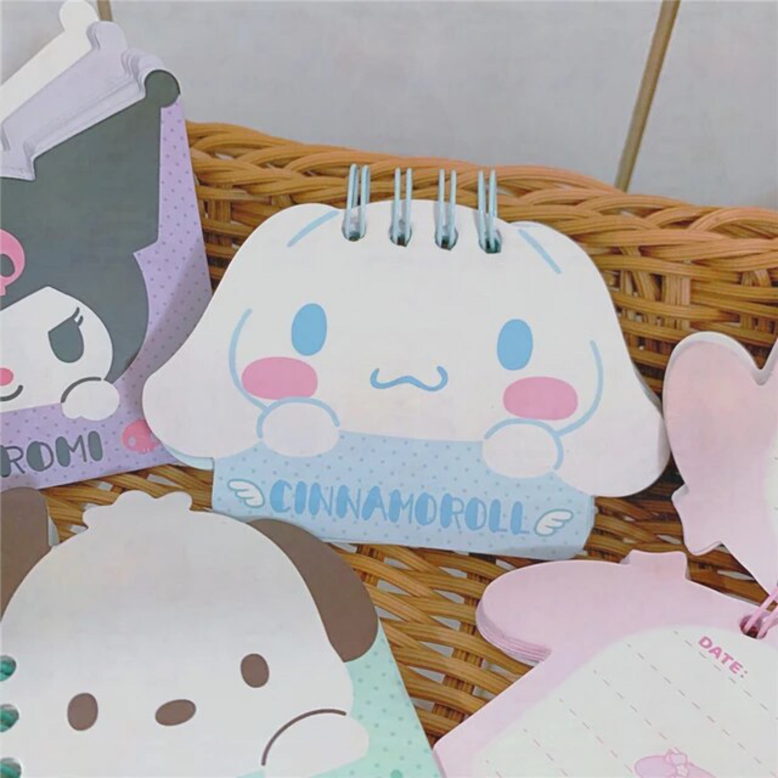 Mini Die Cut Sanrio Spiral Notepad | Rainbow Cloudz